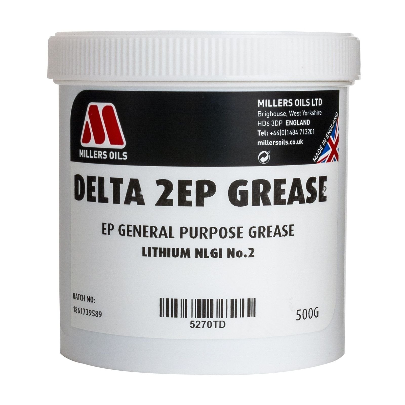 Millers Oils Delta 2EP (Extreme Pressure) Lithium Based Grease ntid=l ...