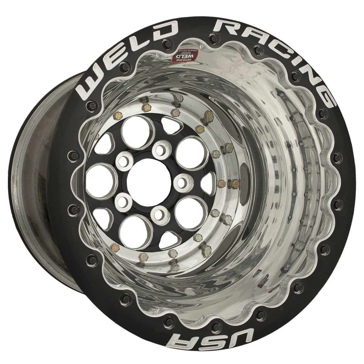 Weld 86B-616420UB Magnum Wheel 16x16 5x5 ET-89 BS5 Black Center - Poli ...