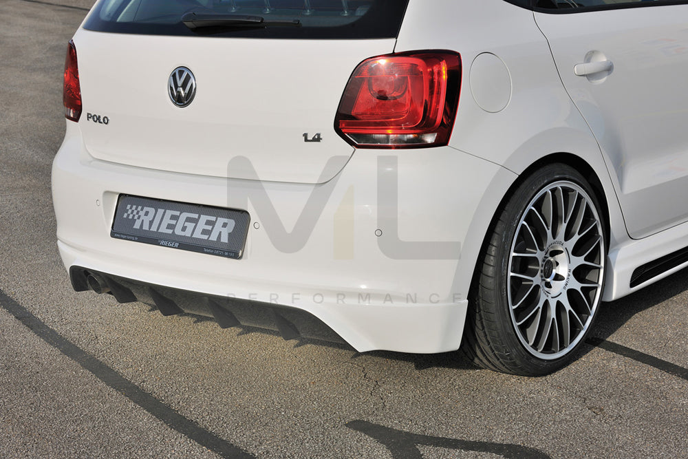 Rieger 00099795 VW 6R Polo Mk6 Rear Diffuser - Carbon-Look – ML Performance