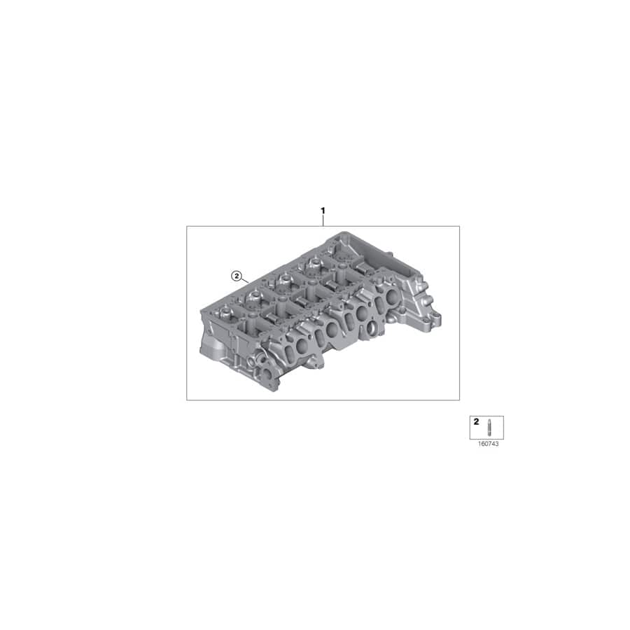 Genuine BMW 11127810196 E91 E60 E90 Cylinder Head (Inc. 118d, 123d & 1 ...