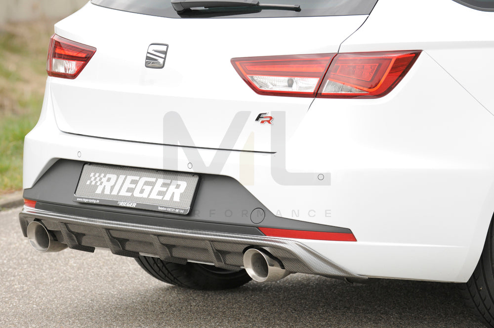 Rieger 00099285 SEAT 5F Leon FR Rear Diffuser - Carbon-Look – ML ...