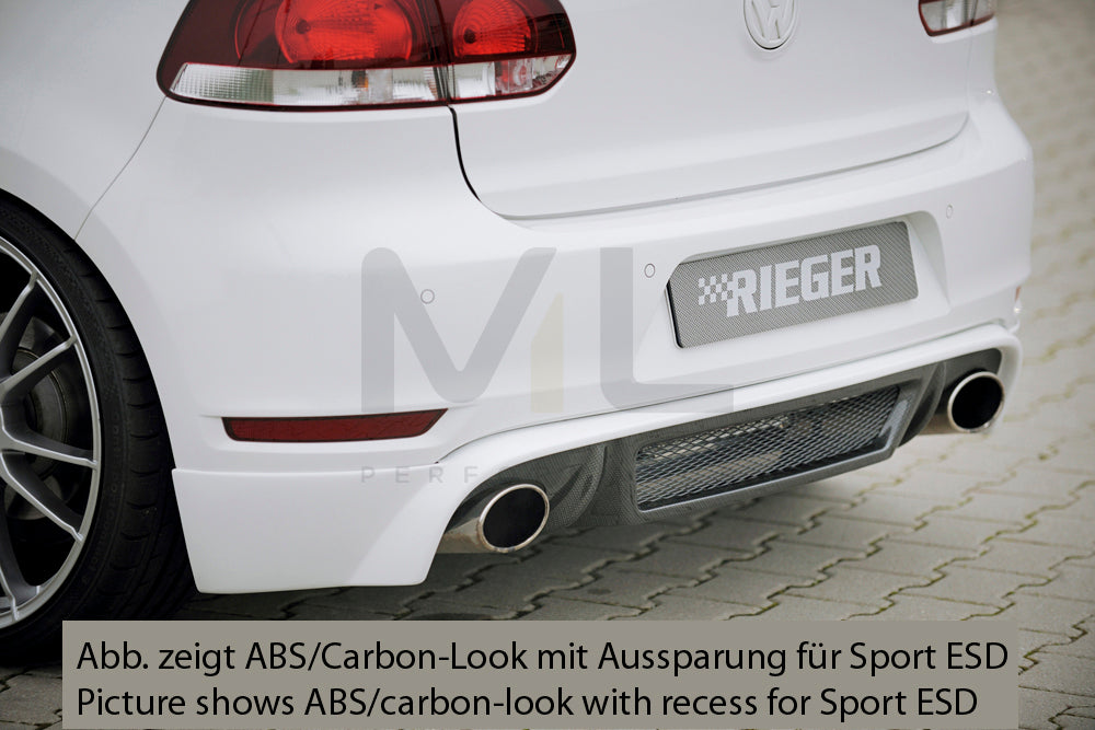 Rieger 00059526 VW Mk6 Golf GTI Rear Diffuser 1 – ML Performance