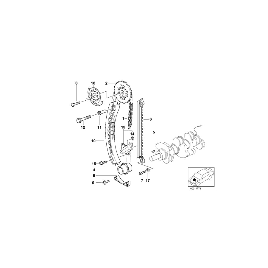 Genuine BMW 11311435992 E46 E36 Sprocket (Inc. 318i, 318Ci & Z3) – ML ...