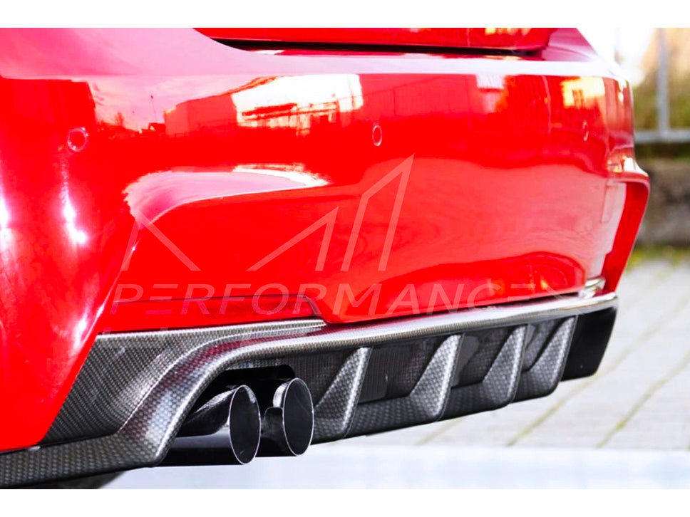 Rieger BMW 3 Series F30 F31 M-Series Rear Diffuser (Inc. 320i, 335i ...